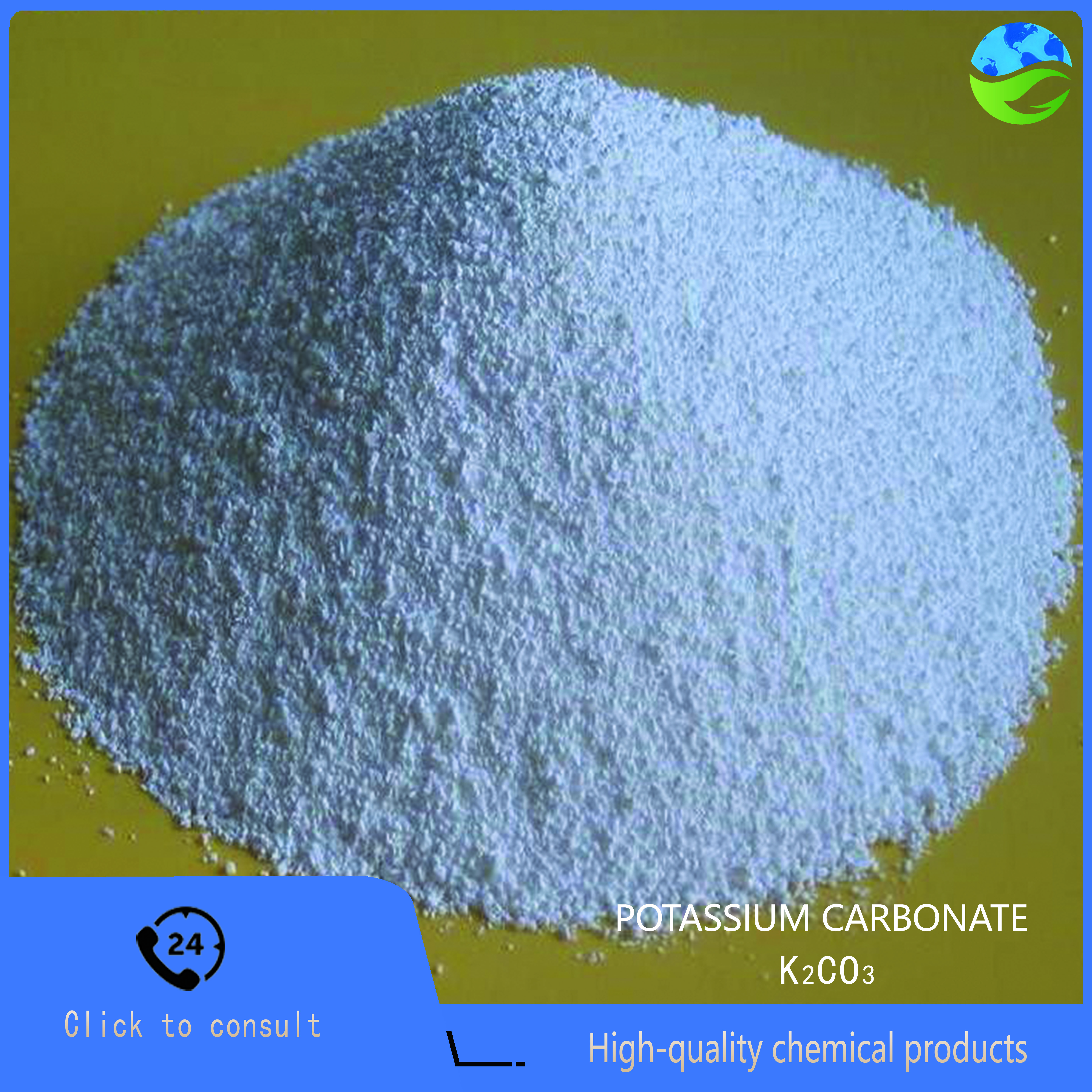 White Industrial Grade Potassium Carbonate Powder For Glass Production ...